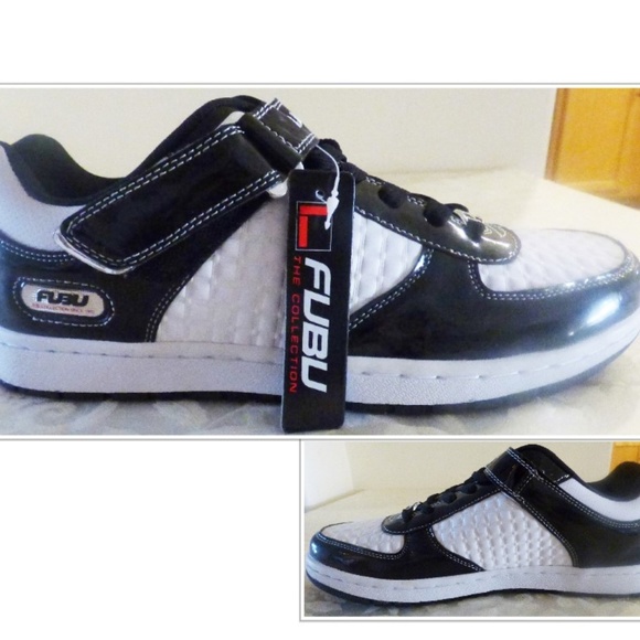 FUBU | Shoes | Fubu Spash Lo Sneakers Size M Black And Whit | Poshmark